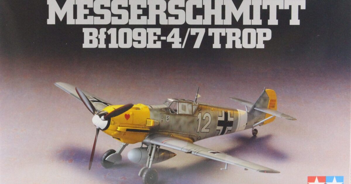 MESSERSCHMITT BF109 E-4 / 7 TROP : TAMIYA : 1/72 SCALE : IN BOX REVIEW – Genessis Models