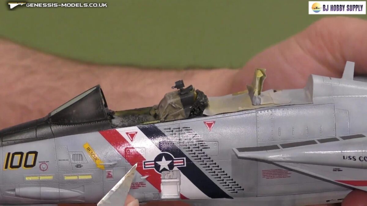 DECALING STAGE : AMK F-14D SUPER TOMCAT : 1/48 SCALE : EPISODE.12 ...