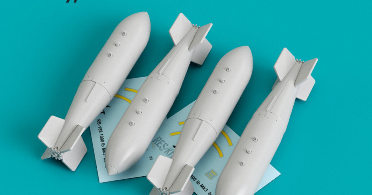 ResKit : 1000 Lb Retarded Bomb Checks (117 tail-951 tail fuze ...