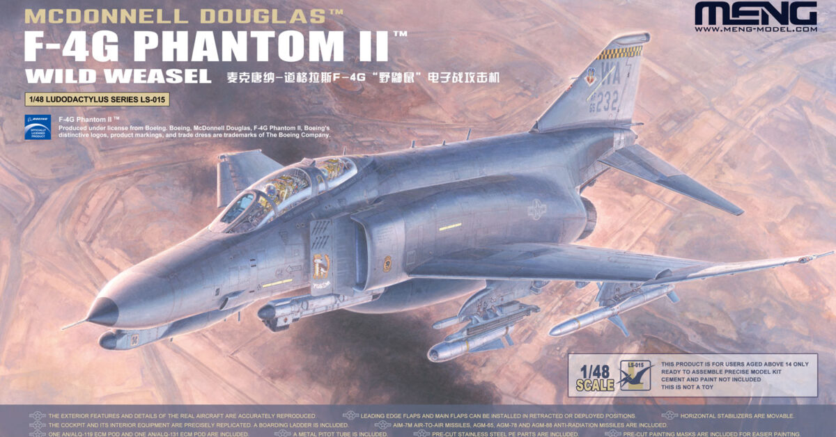 F-4G PHANTOM II WILD WEASEL : MENG MODELS : 1/48 SCALE : IN BOX REVIEW ...