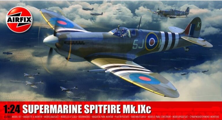 SUPERMARINE SPITFIRE MK.IXC : AIRFIX : 1/24 SCALE : IN BOX REVIEW – Genessis Models